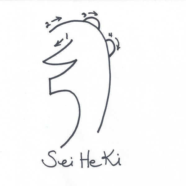 how to draw Reiki symbol number two | Second Nature Healing®